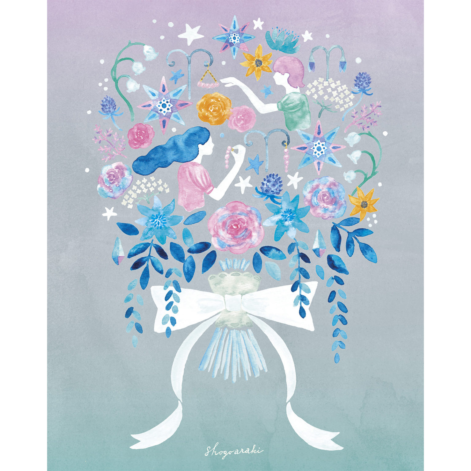 『香りが潜在意識を解き放つ』表紙イラスト